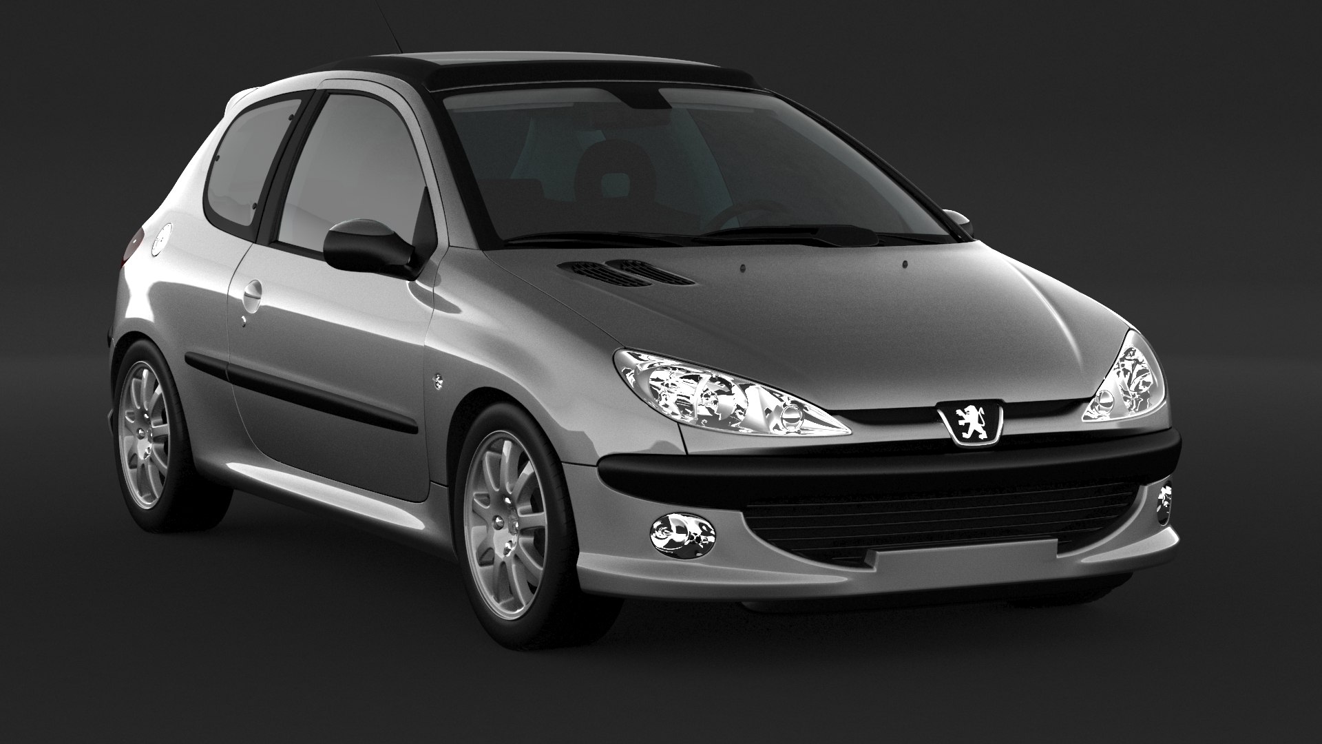 206 Gti Peugeot 3D Model - TurboSquid 1377470