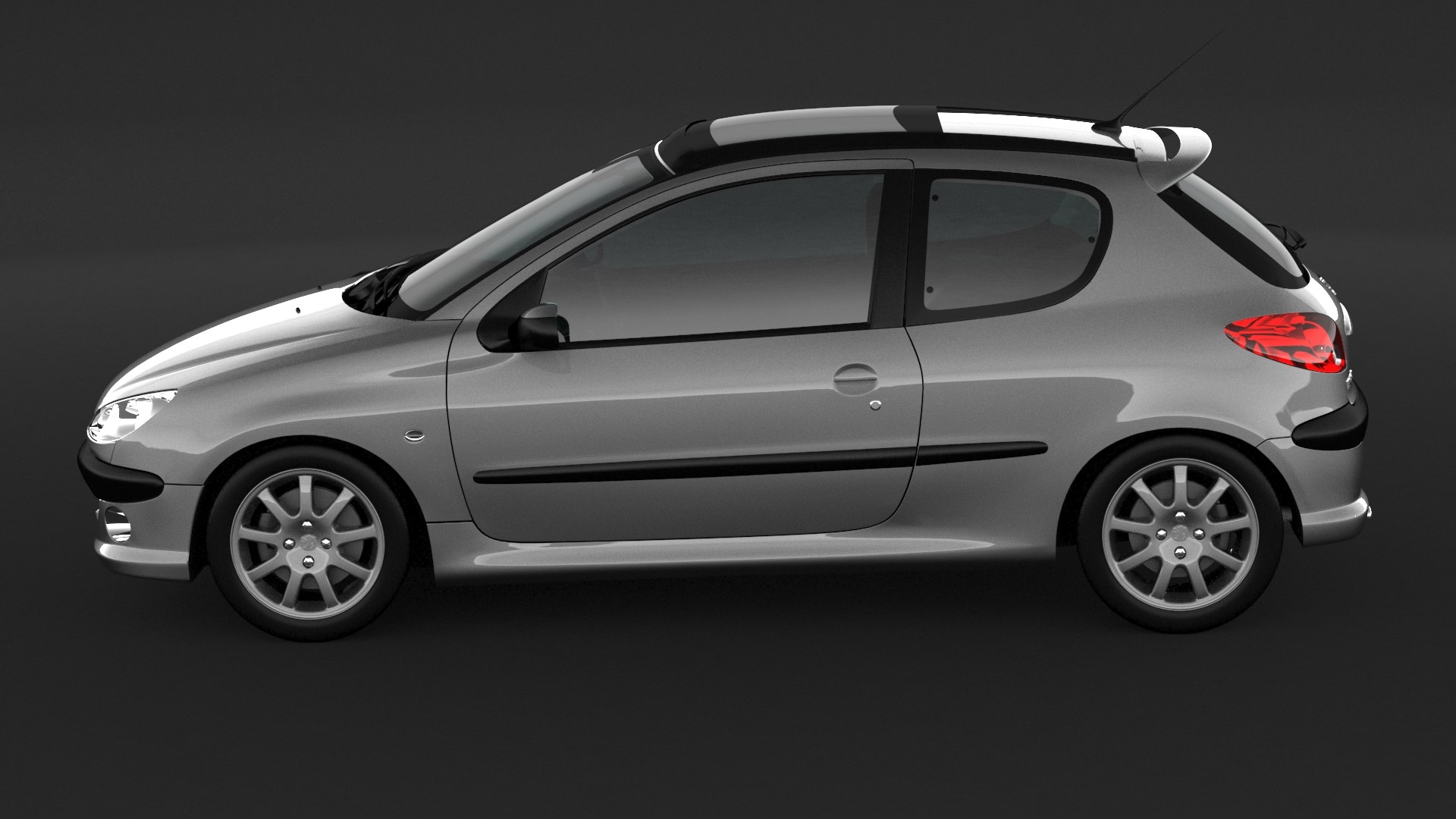 206 Gti Peugeot 3D Model - TurboSquid 1377470