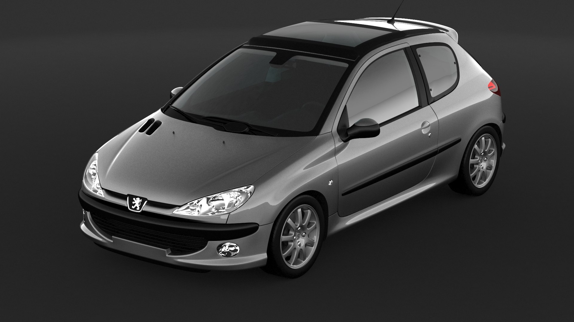 206 Gti Peugeot 3D Model - TurboSquid 1377470