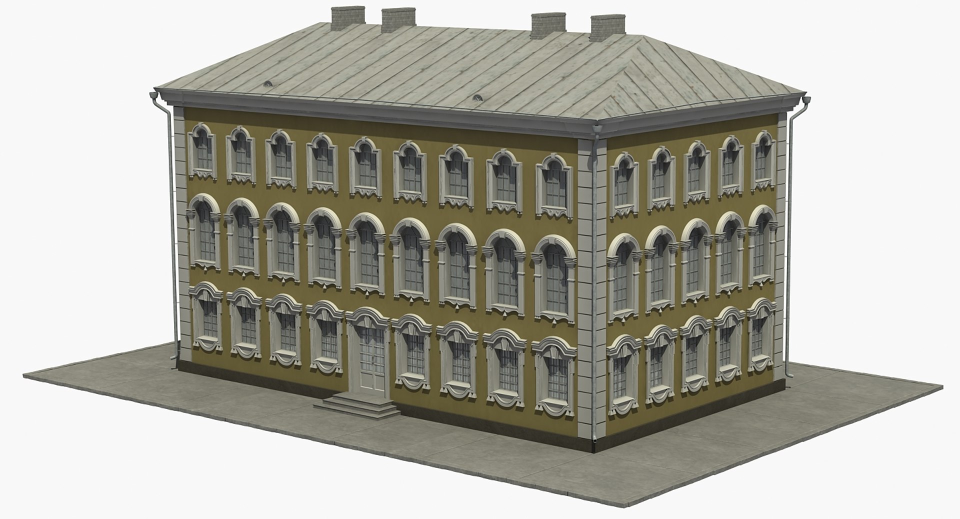 3D model 18 centry building - TurboSquid 1317610