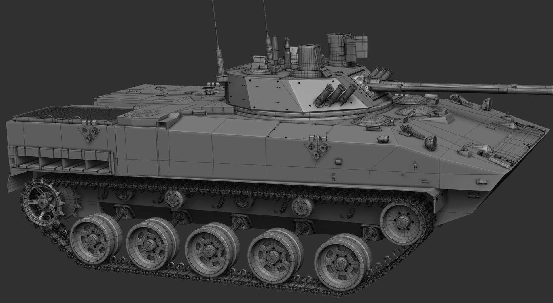 Modern Bmd-4m Sadovnik Infantry 3d Max