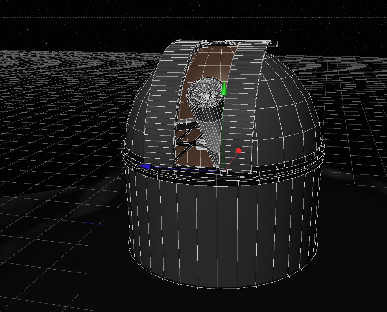 3d Telescope Observatory Model