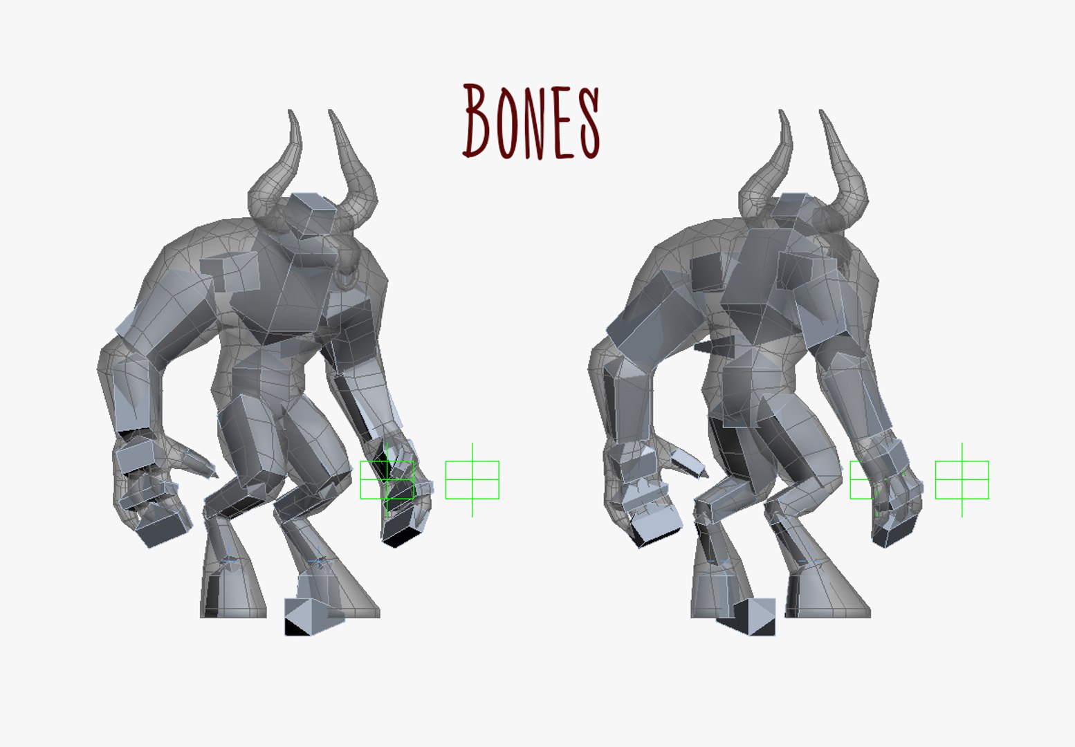 minotaur animations character 3d model
