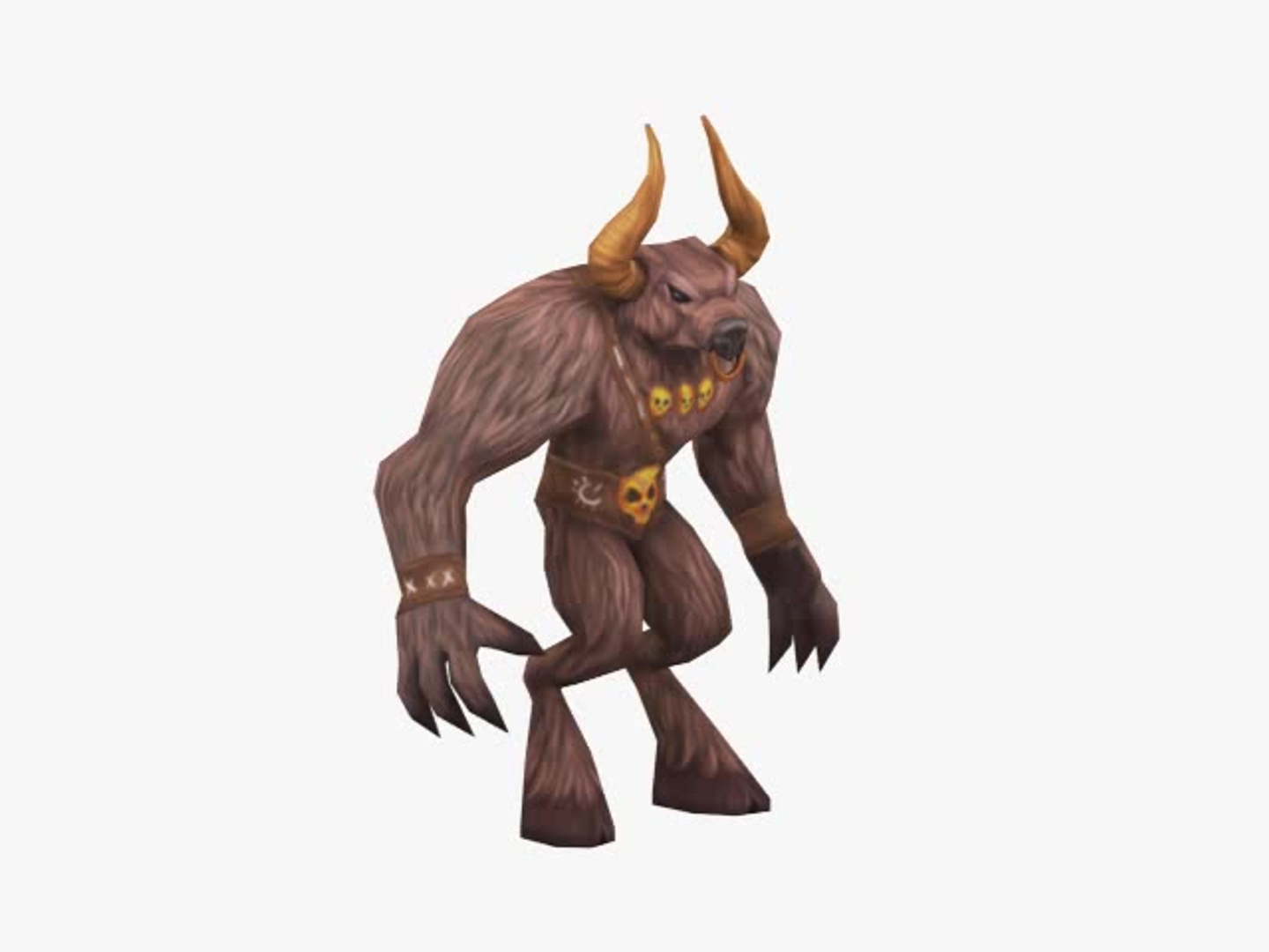 minotaur animations character 3d model