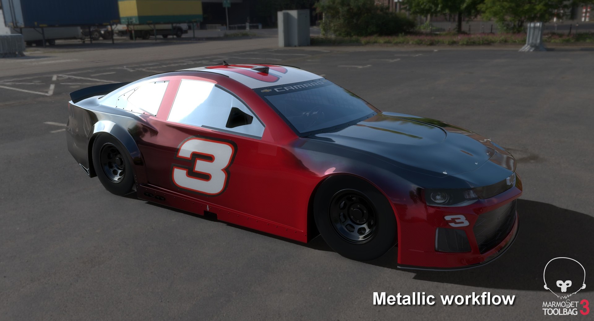 3D nascar race car richard - TurboSquid 1324104