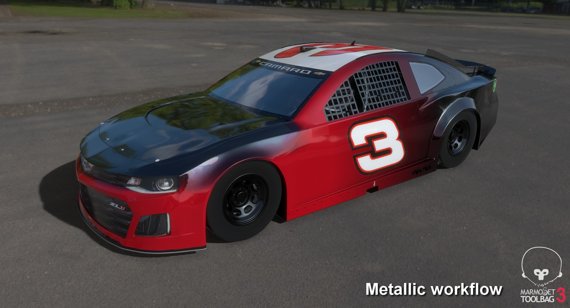 3D nascar race car richard - TurboSquid 1324104