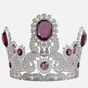 Queen diadem 3D model - TurboSquid 1364326