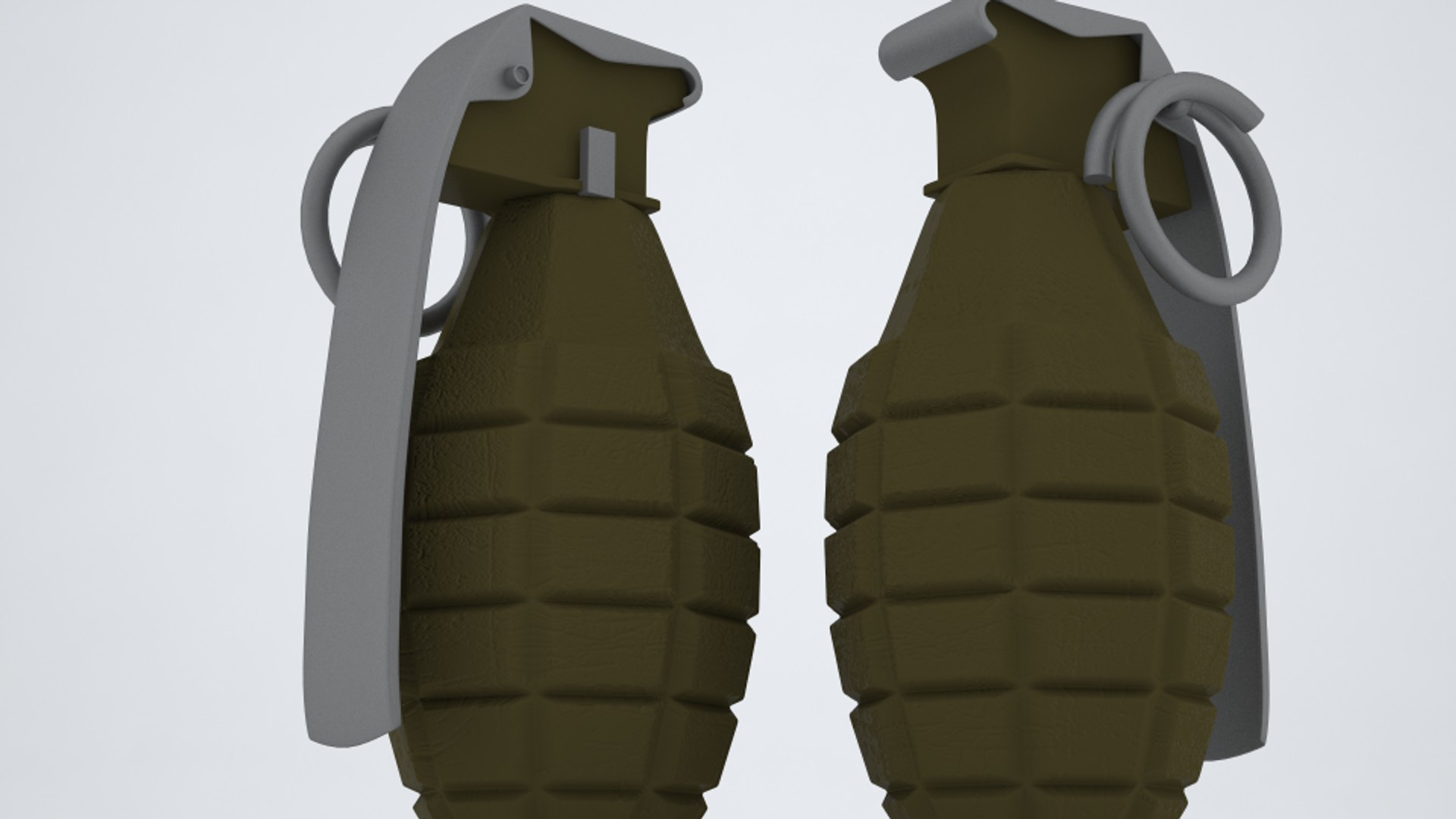 Free Hand Grenade 3d Model
