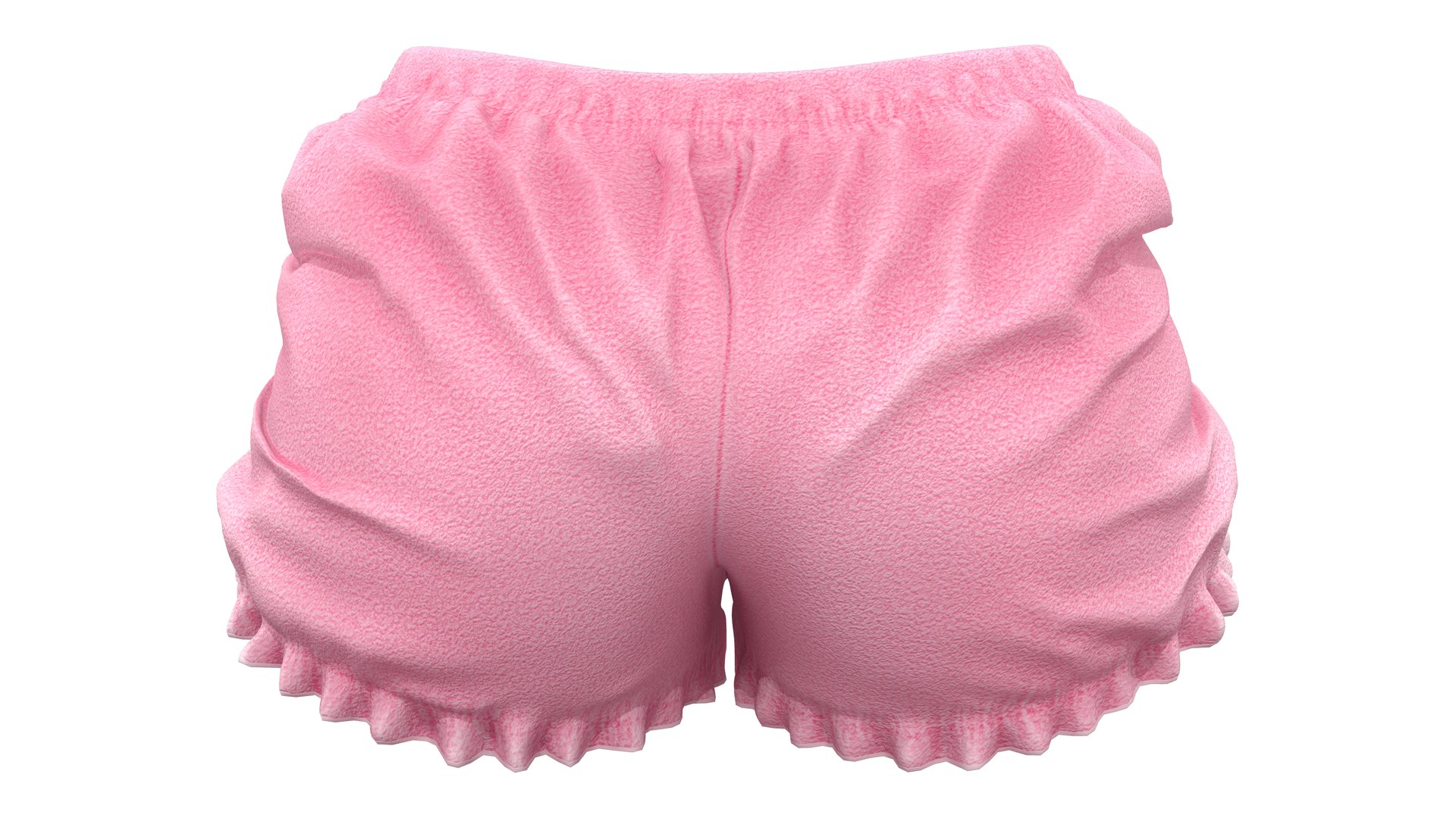 Plush Bloomers Sleep Shorts 3D model - TurboSquid 2074411
