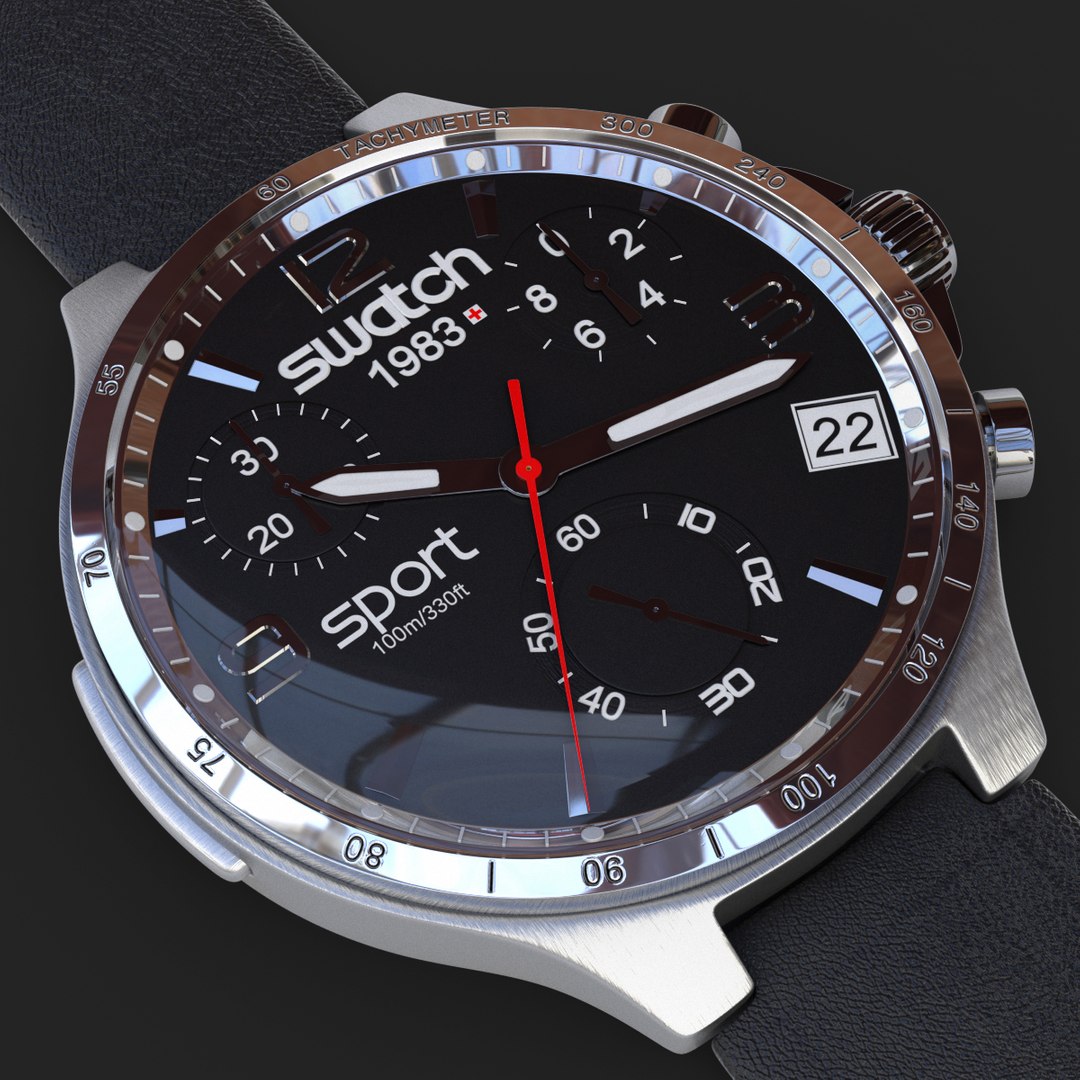 3d Swatch Watch Model