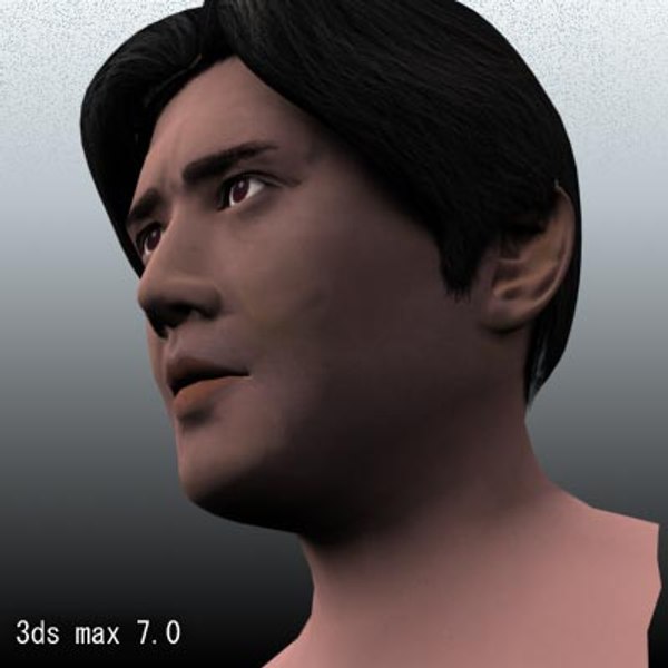 3dsmax male head