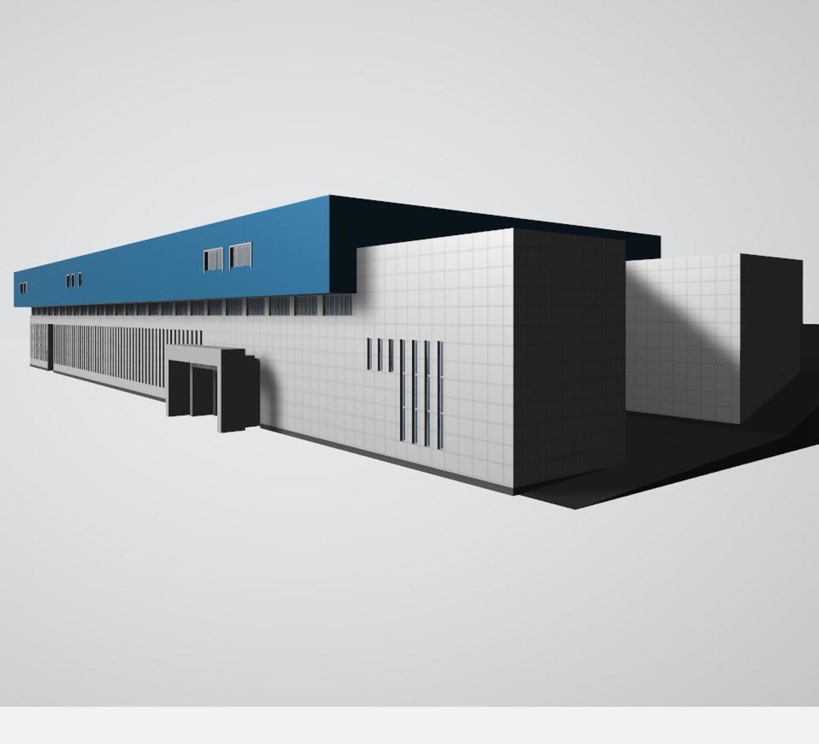 3D Model The University Production Factory Building - TurboSquid 1719243
