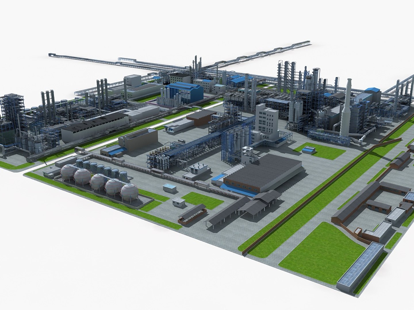 3d Mega Refinery Model