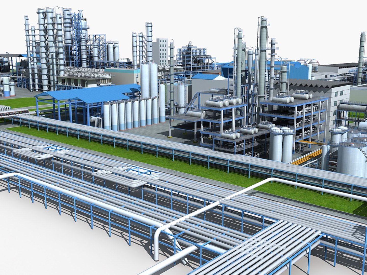3d Mega Refinery Model