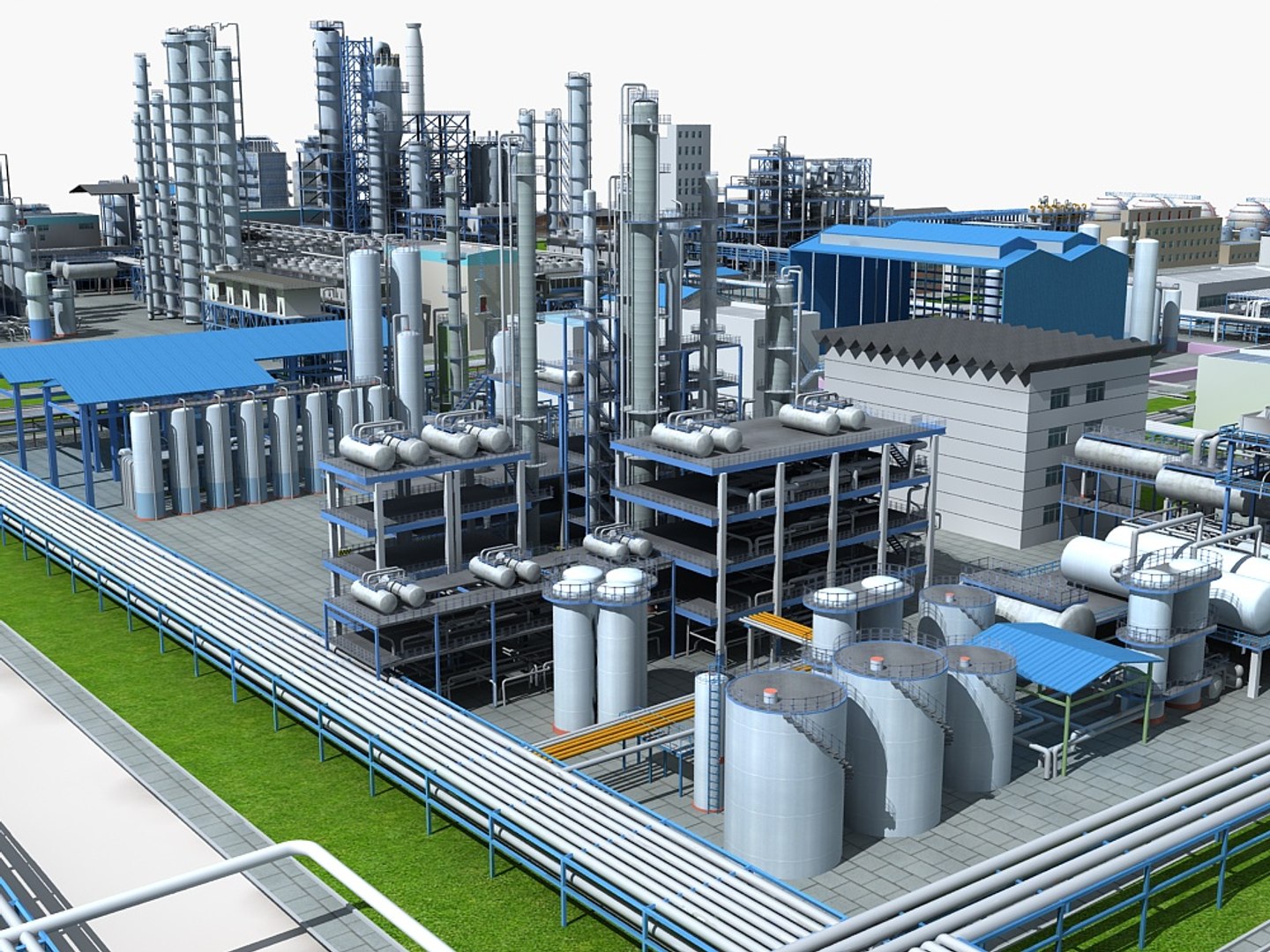 3d Mega Refinery Model