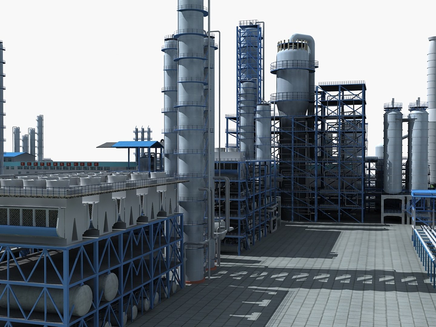 3d mega refinery model