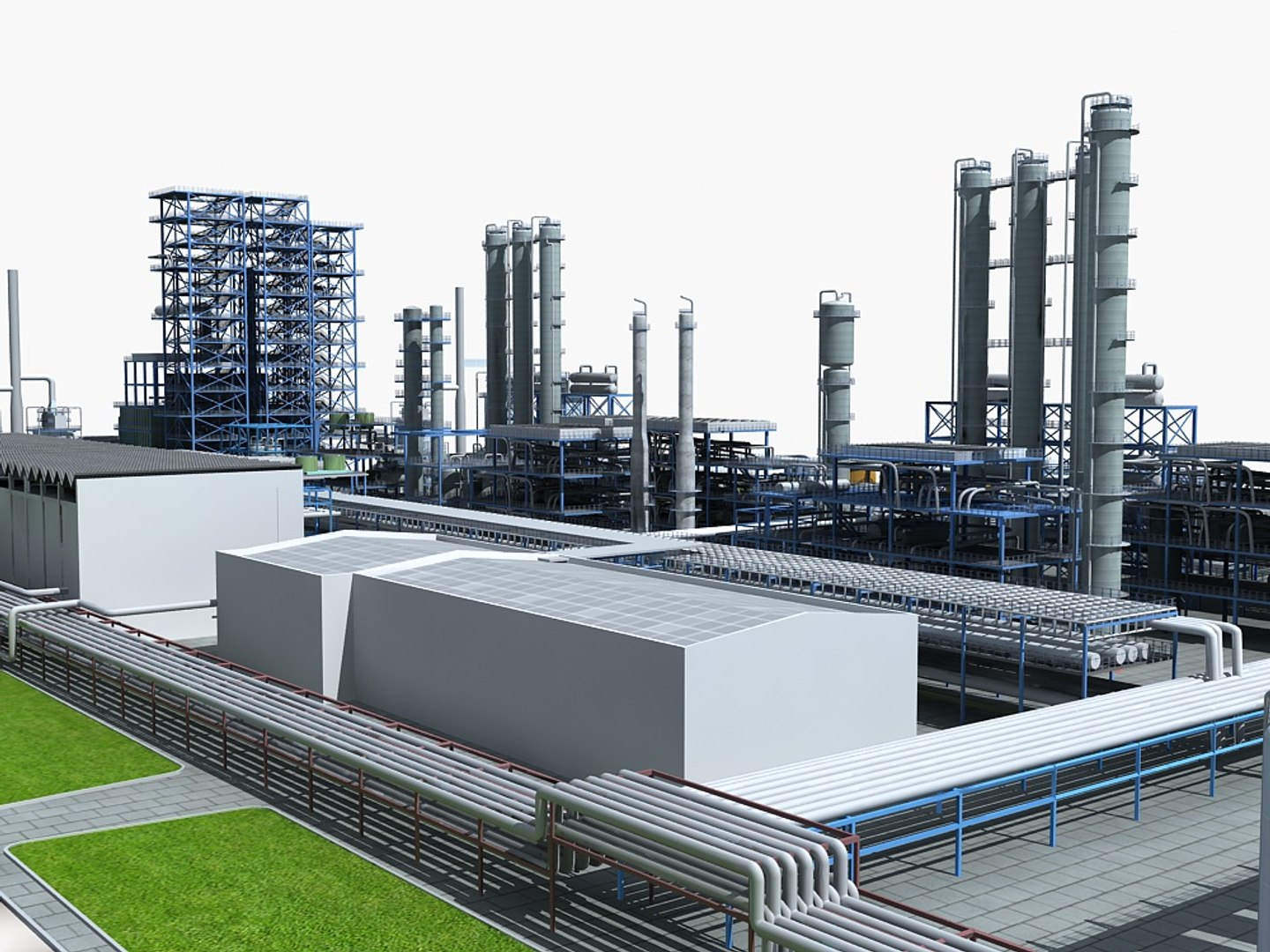 3d Mega Refinery Model