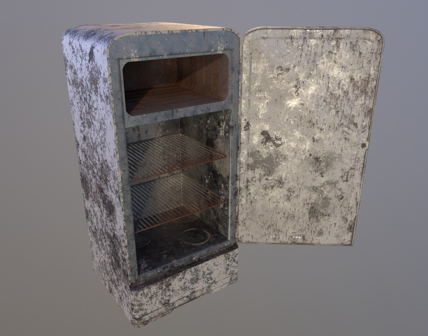 3D Model Soviet Vintage Refrigerator Zil Moskva 9 Color Variants ...