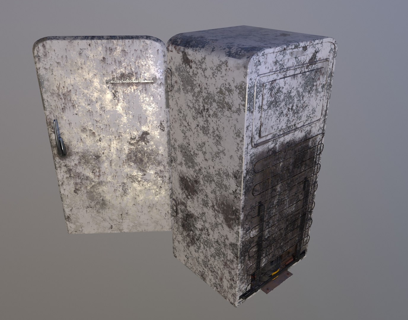 3D Model Soviet Vintage Refrigerator Zil Moskva 9 Color Variants ...