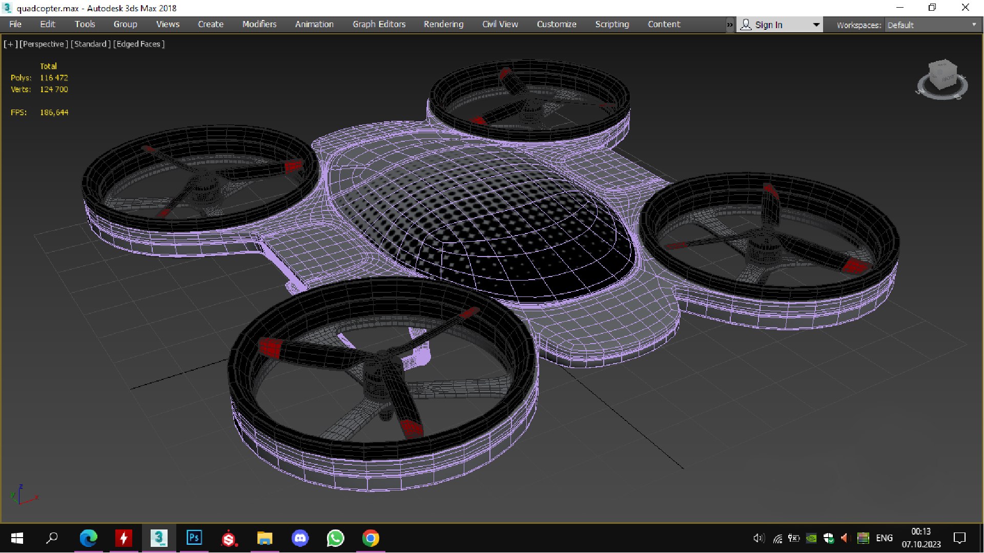3D Quadcopter Drone - TurboSquid 2135364