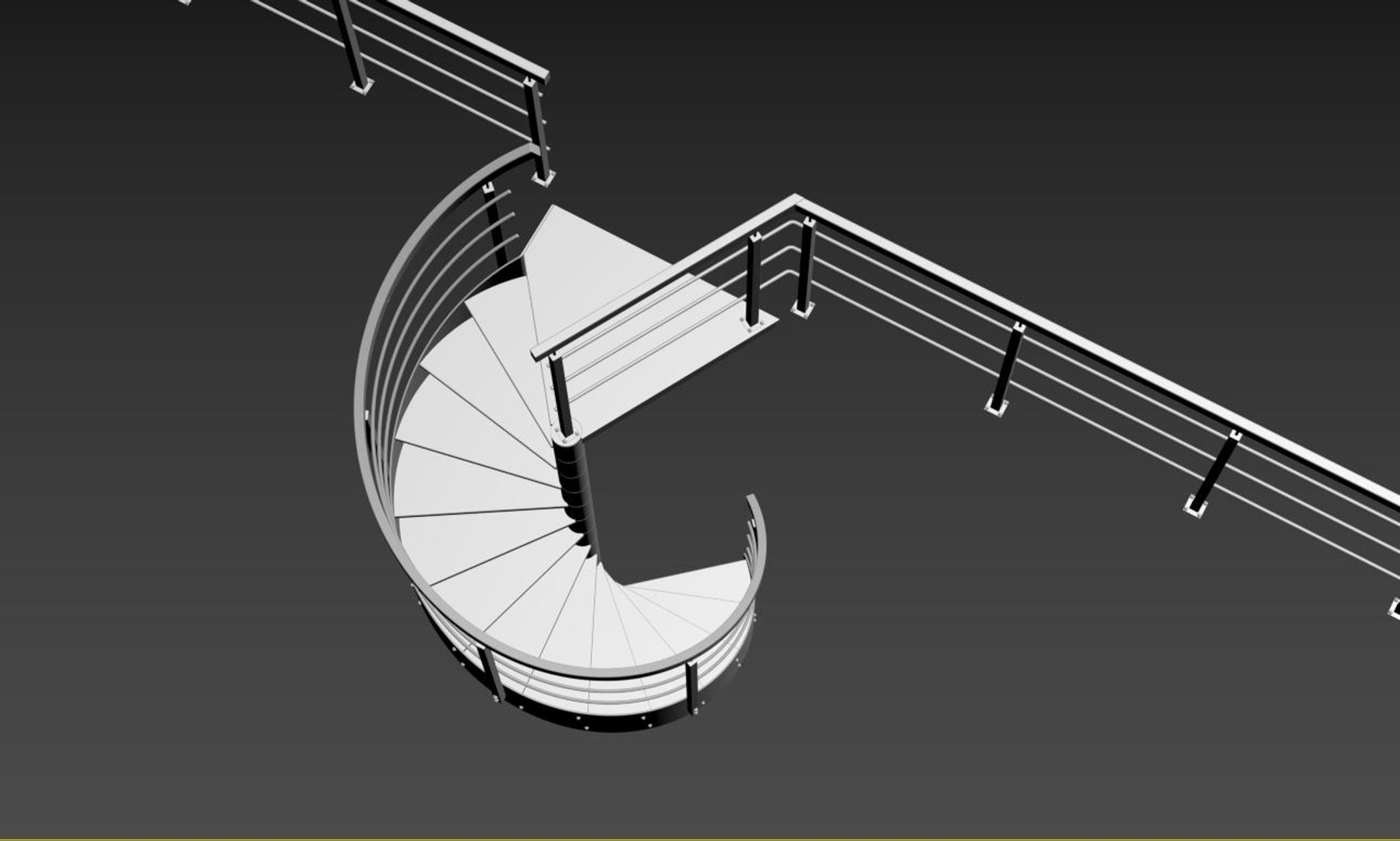 3D Spiral Stairs - TurboSquid 2000969