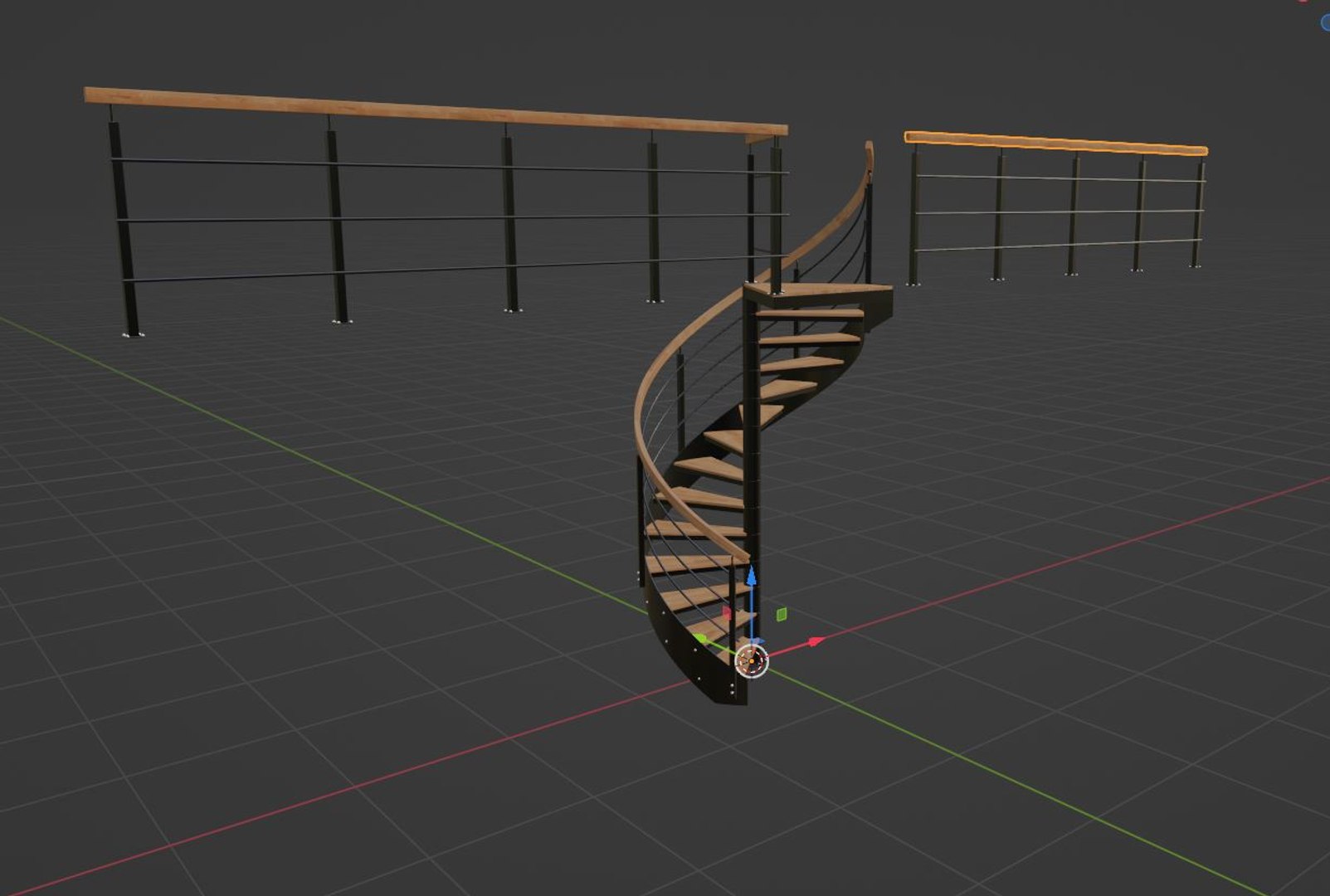 3D Spiral Stairs - TurboSquid 2000969