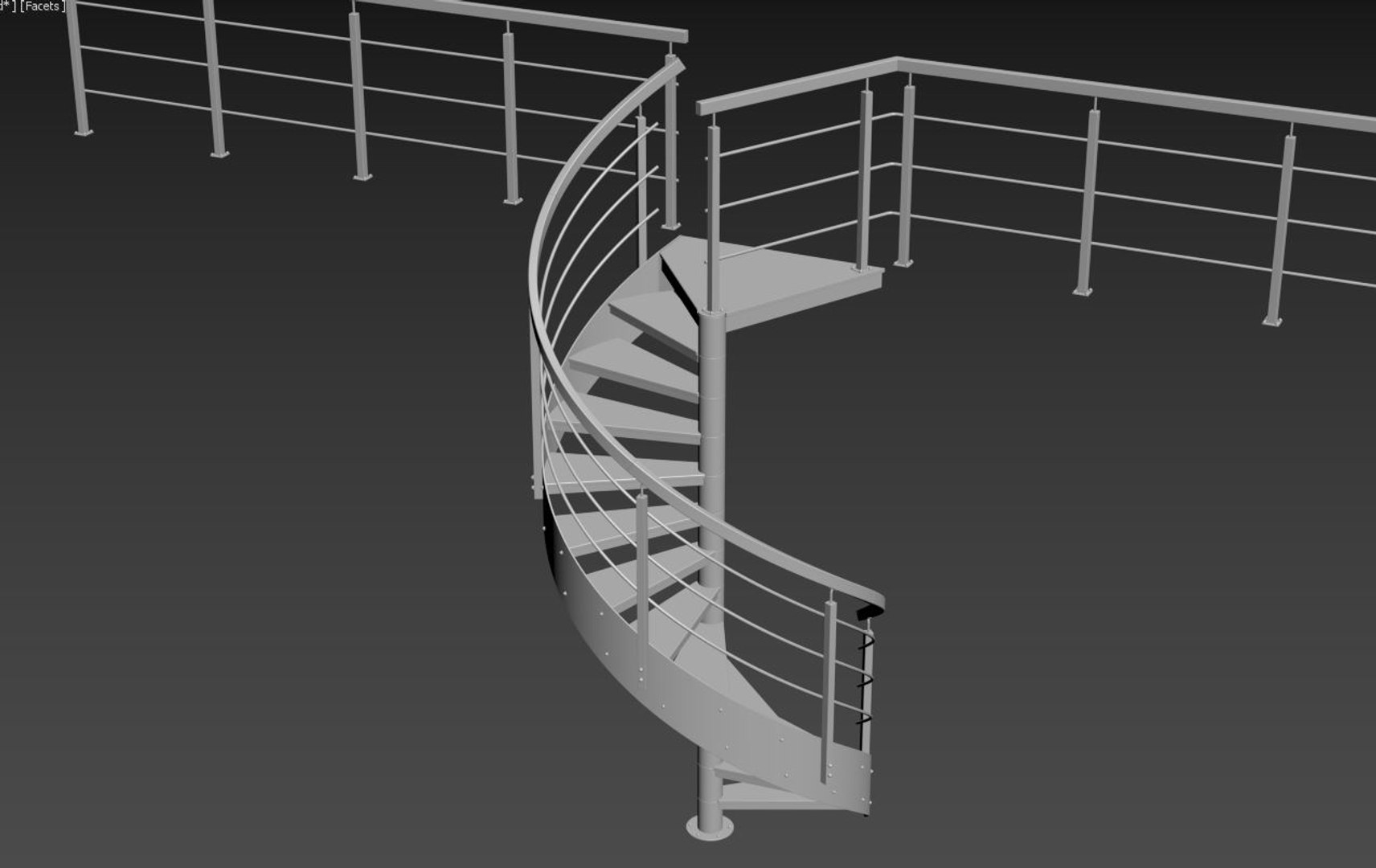3D Spiral Stairs - TurboSquid 2000969