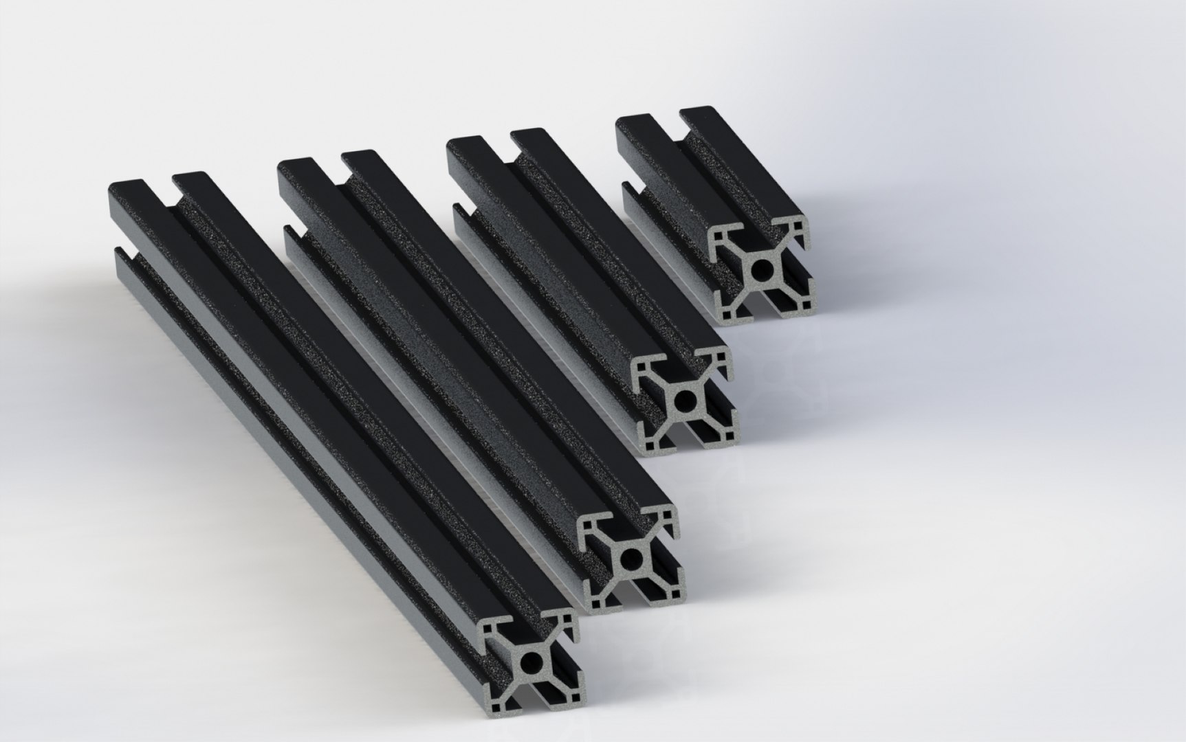 3030 STANDARD ALUMINIUM EXTRUSION 3D - TurboSquid 1989091