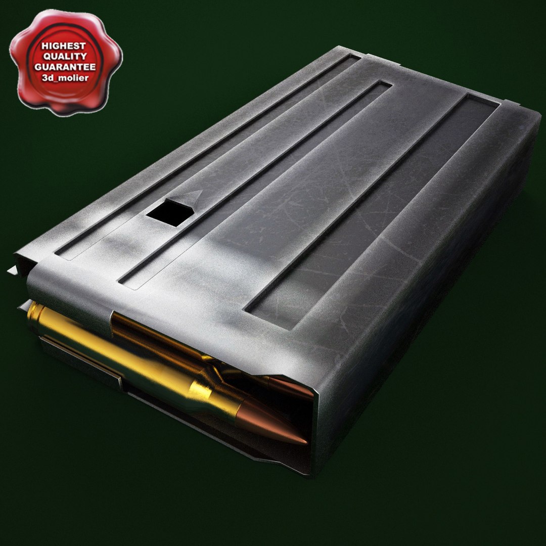 m16 magazine 3d model