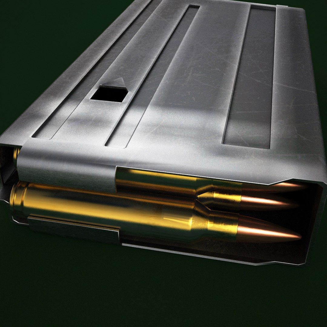 m16 magazine 3d model