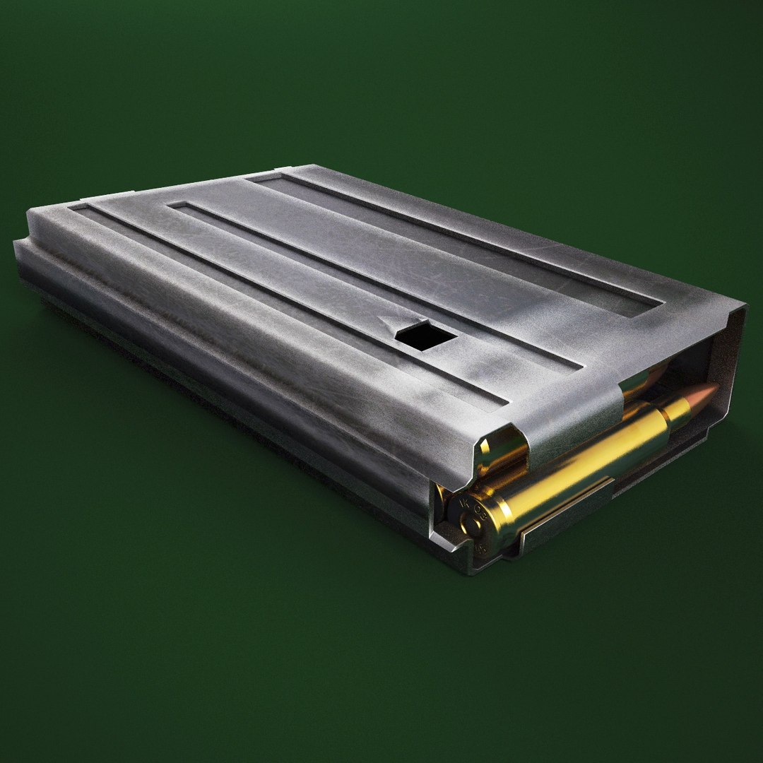 m16 magazine 3d model