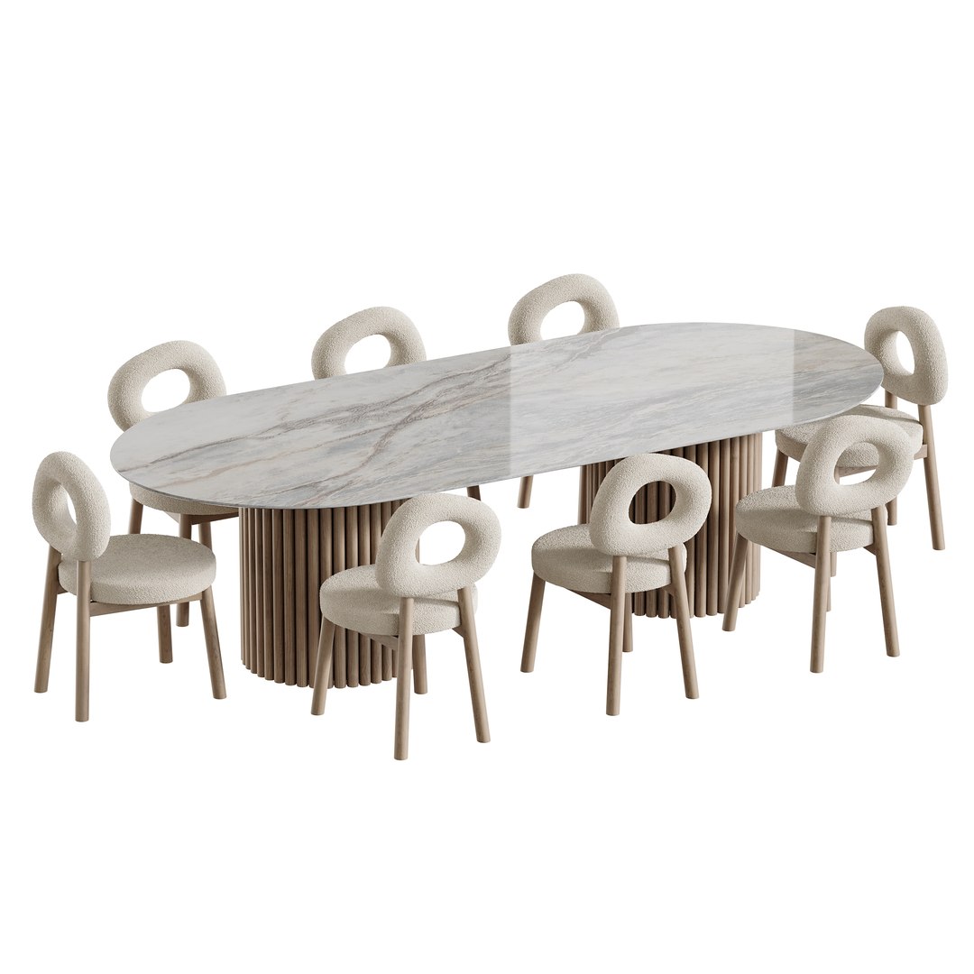 3D Dining Table BREMEN - TurboSquid 2411694