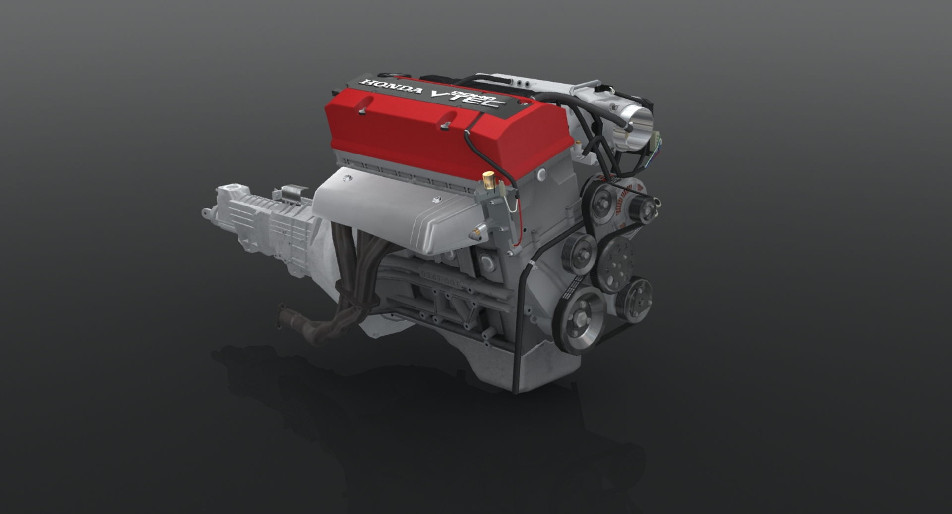 Parts honda f20c 2 model - TurboSquid 1412919