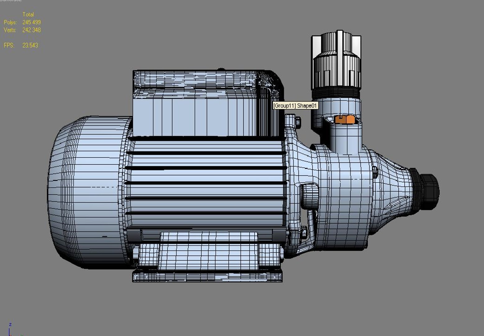 Electric Motor 3d Model