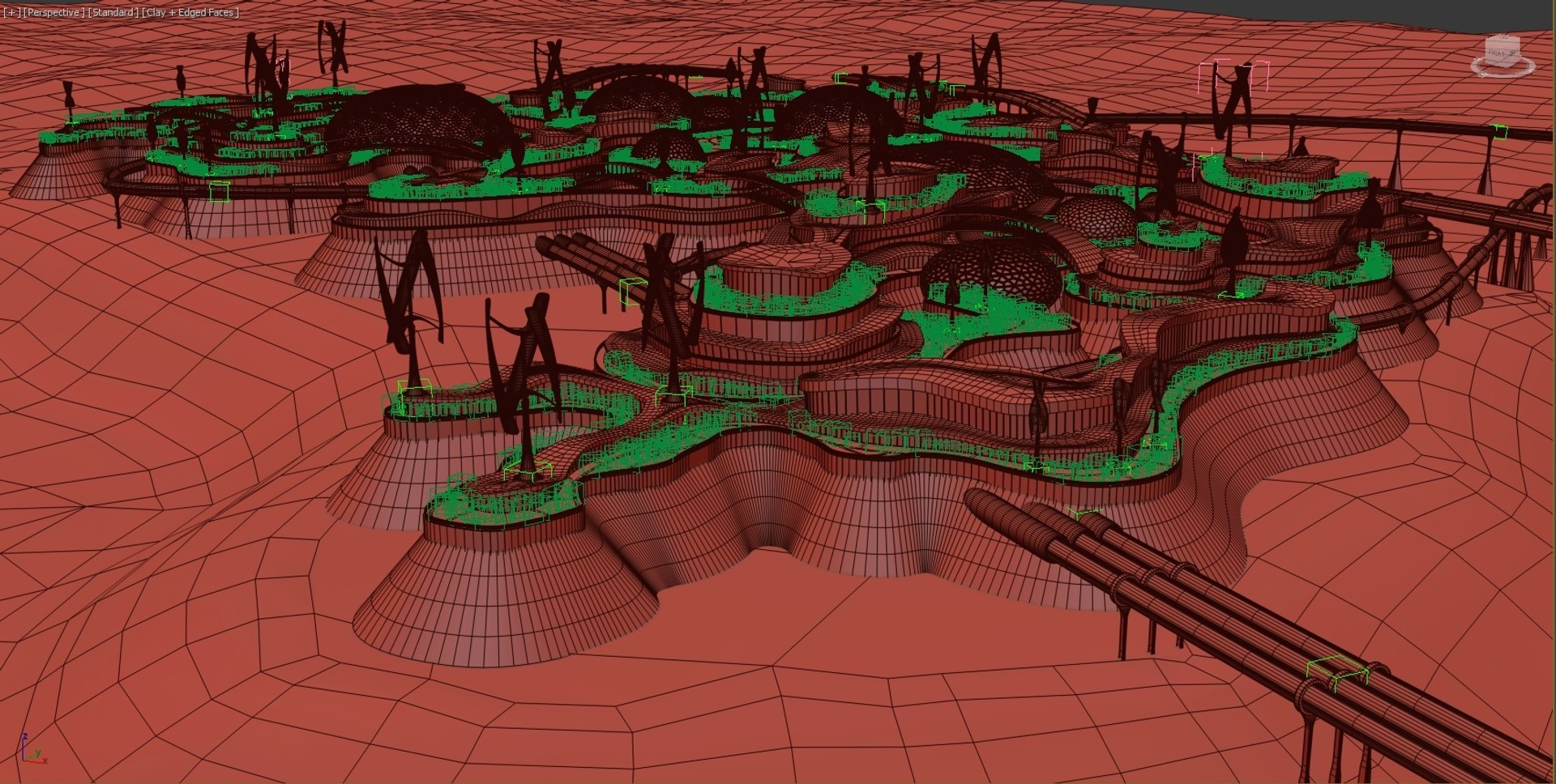 City Future Bionic Architecture 3D Model - TurboSquid 1572400