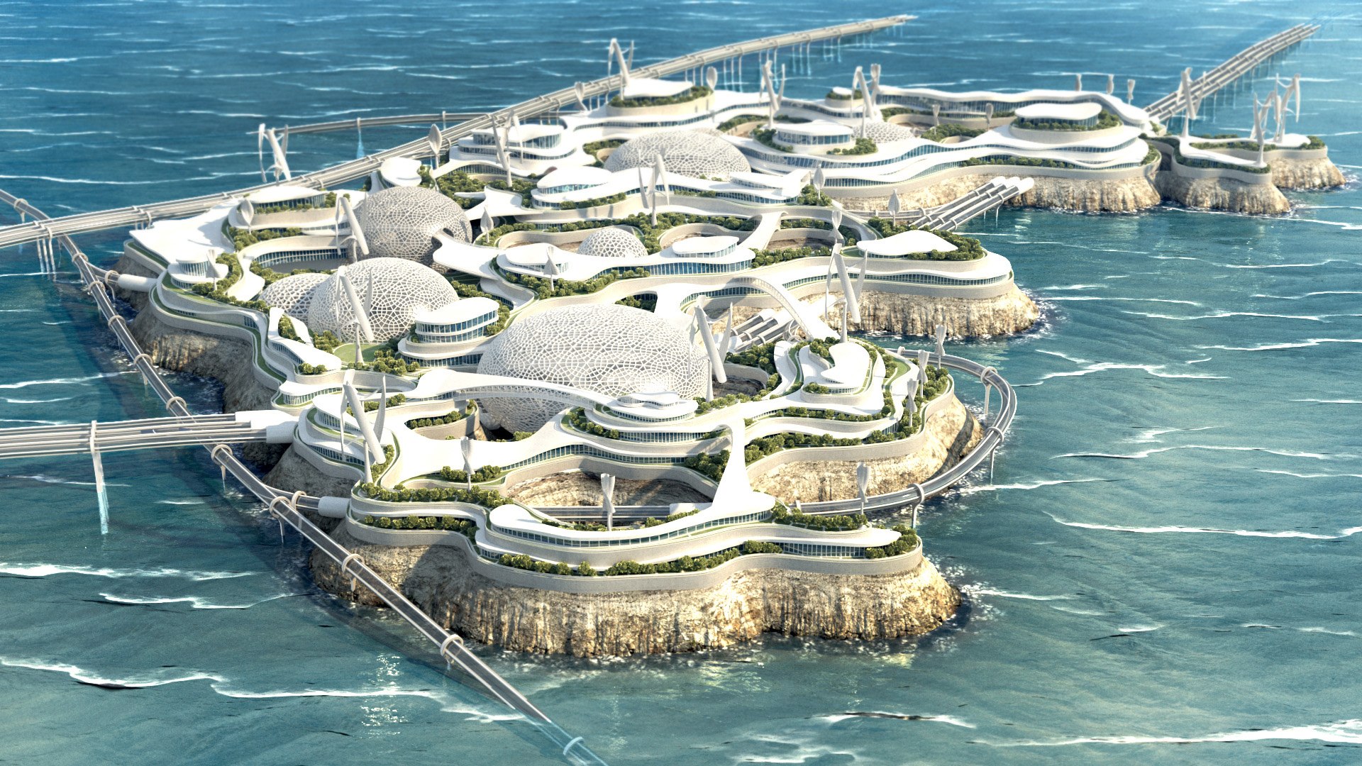 City Future Bionic Architecture 3D Model - TurboSquid 1572400