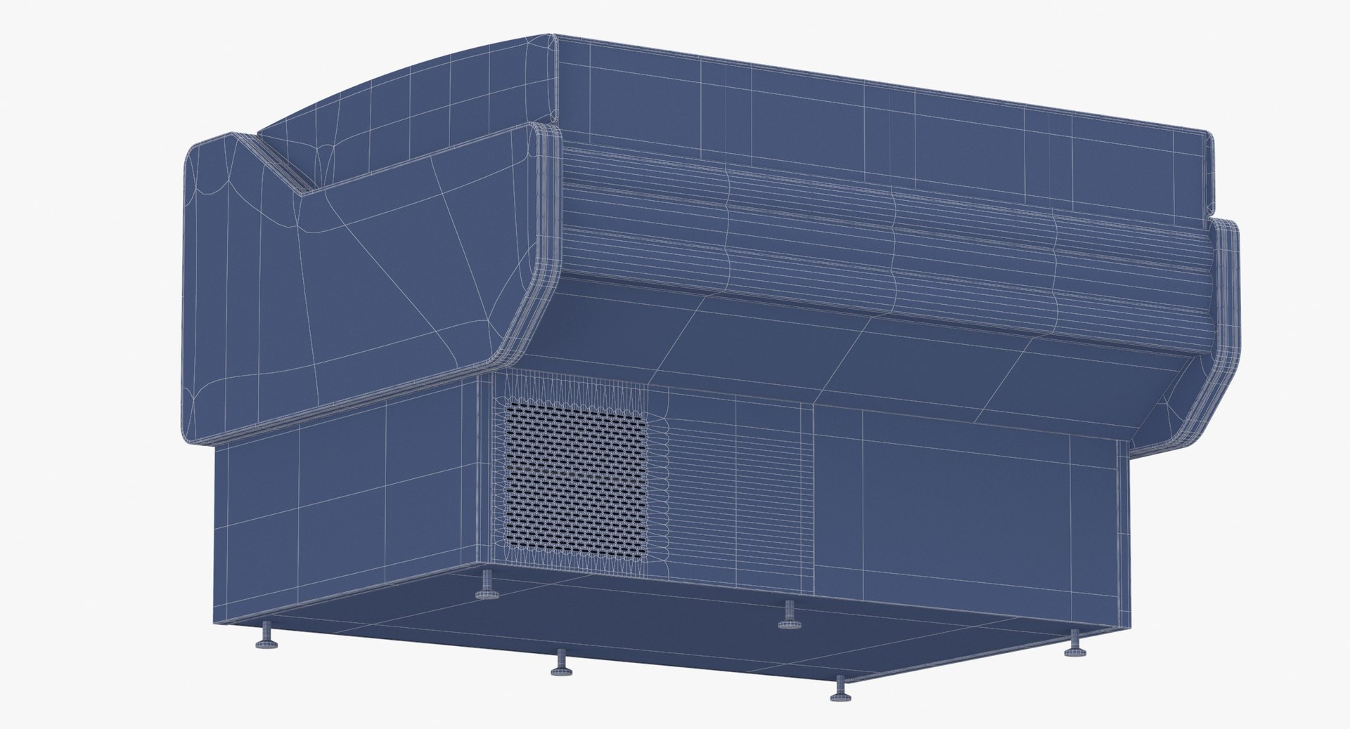 3D Horizontal Refrigerator Display Small Freezer Open Model ...