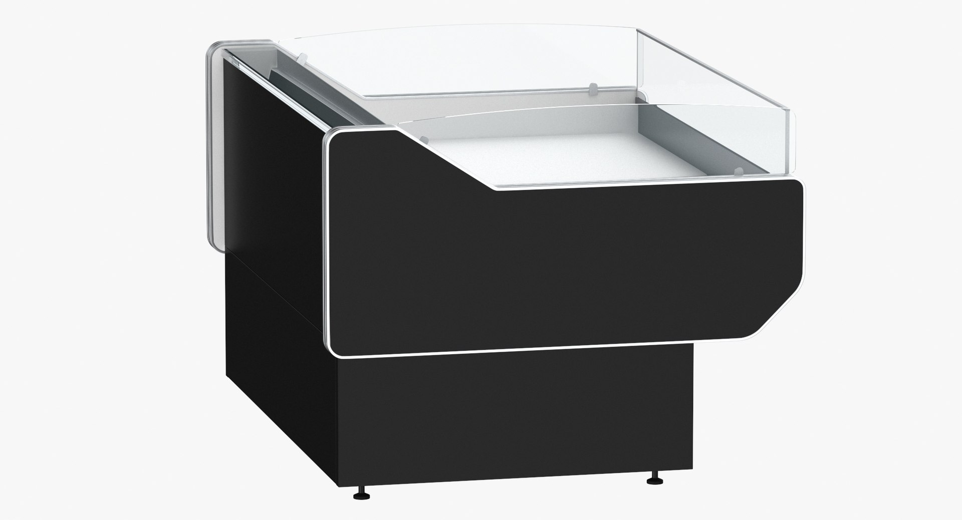 3D Horizontal Refrigerator Display Small Freezer Open Model ...