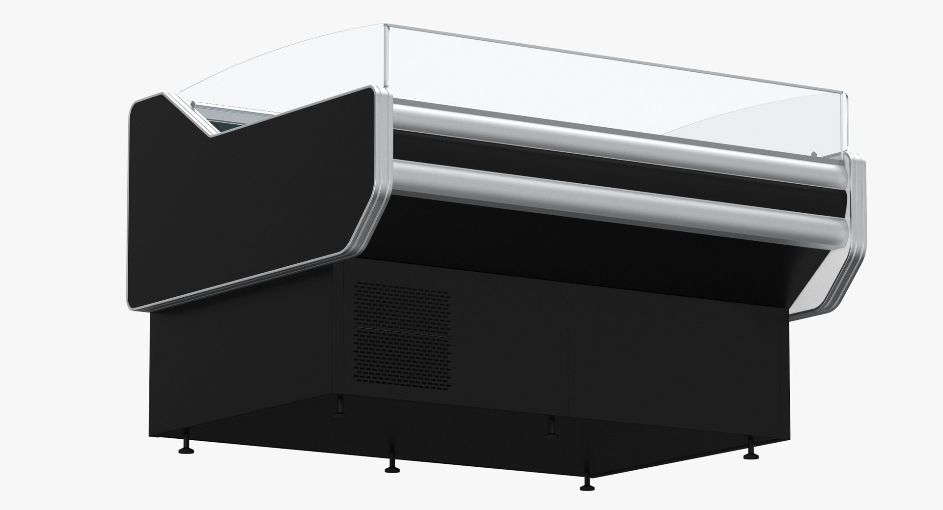 3D Horizontal Refrigerator Display Small Freezer Open Model ...