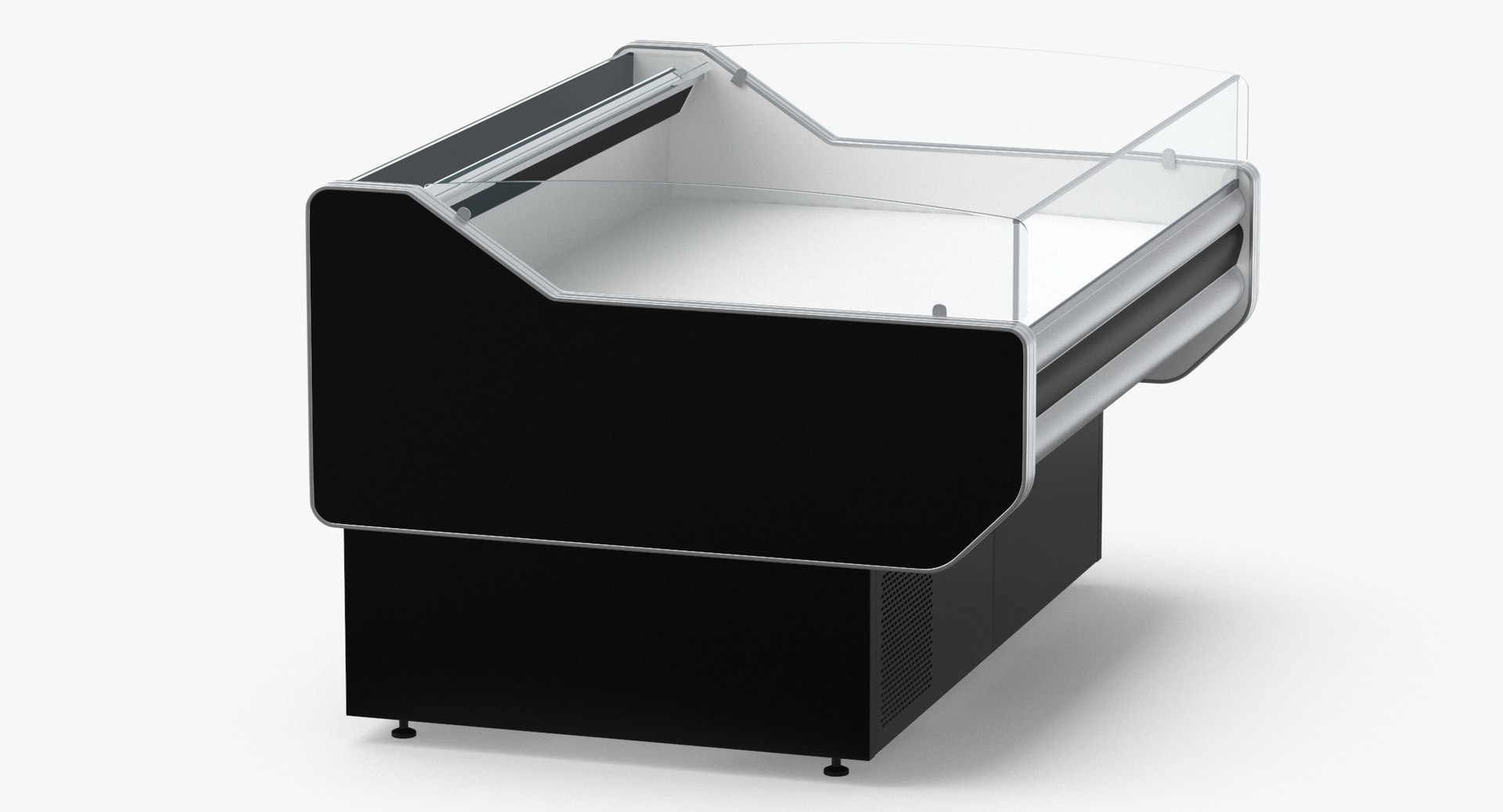 3D Horizontal Refrigerator Display Small Freezer Open Model ...