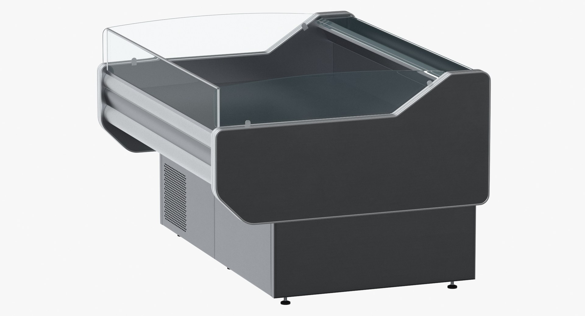 3D Horizontal Refrigerator Display Small Freezer Open Model ...