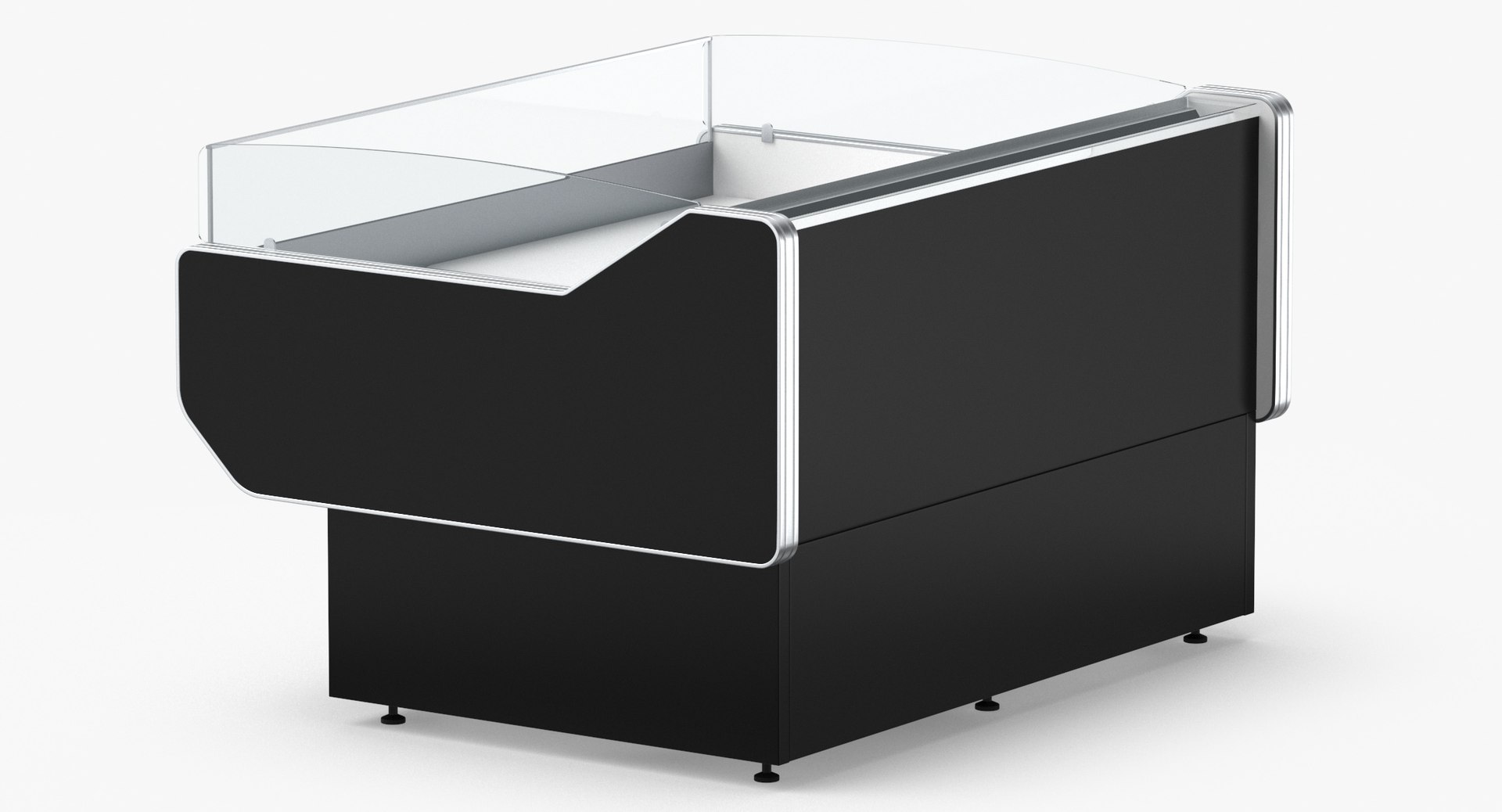 3D Horizontal Refrigerator Display Small Freezer Open Model ...