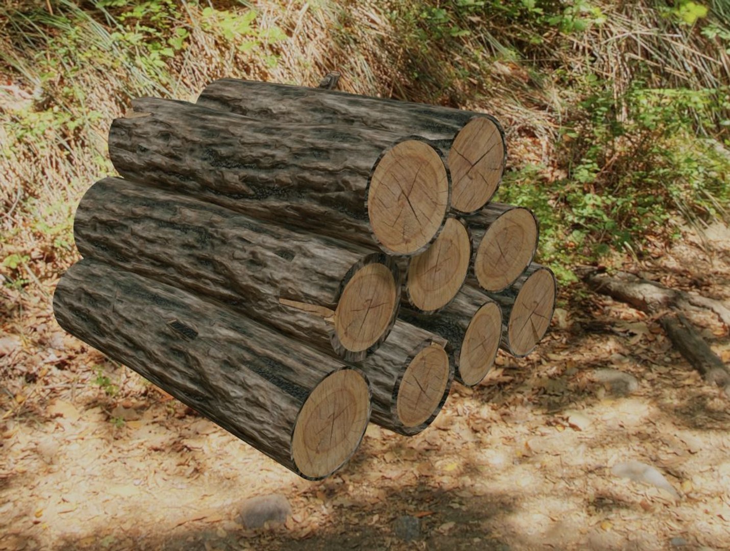 3D Model Pack Logs - TurboSquid 1462342