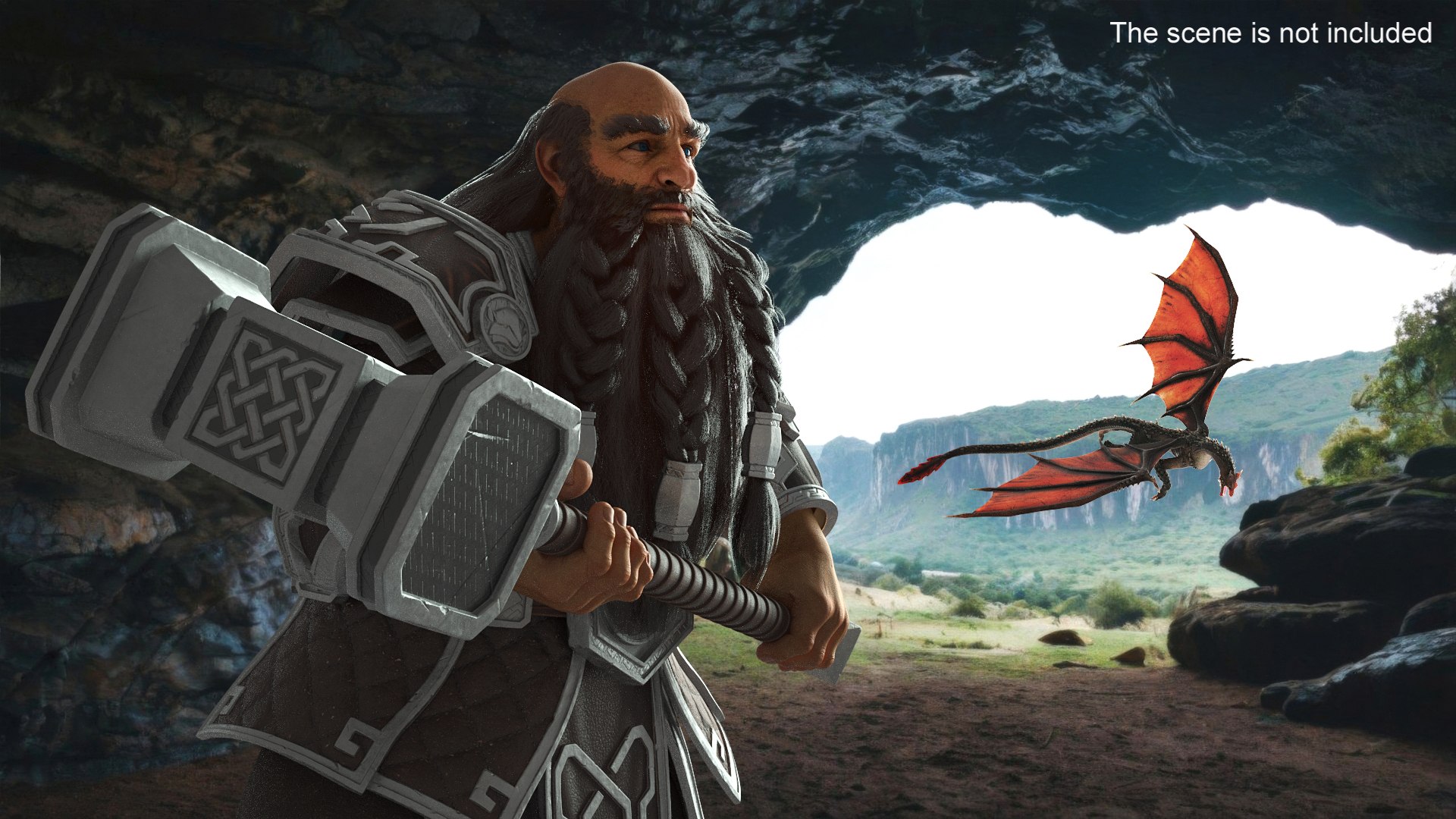 Steel Two Handed Battle Hammer 3D Model - TurboSquid 2391936