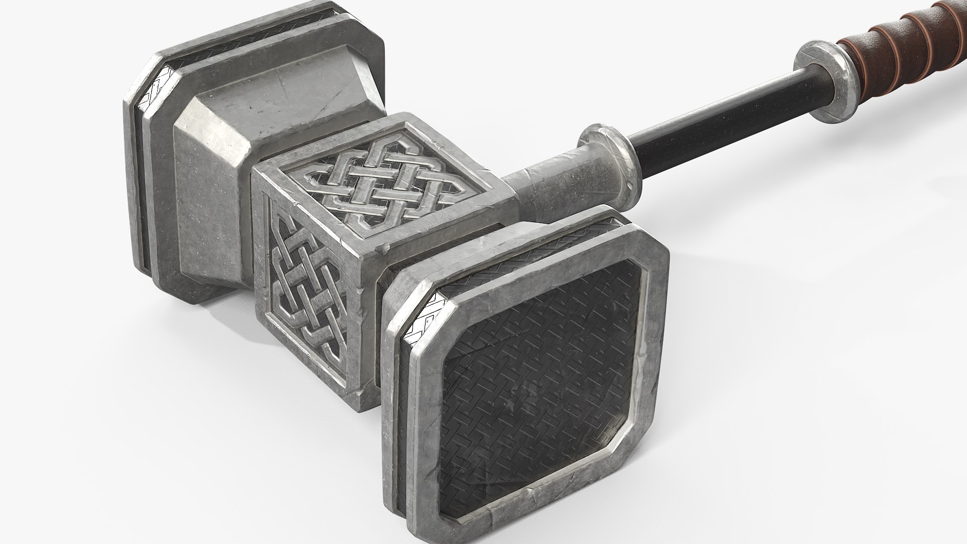 Steel Two Handed Battle Hammer 3D Model - TurboSquid 2391936
