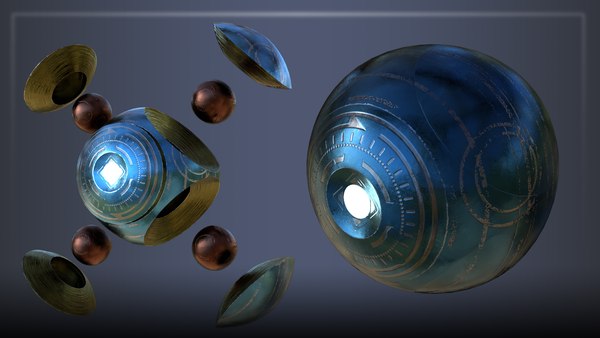 3D mobium spherical alien spacecraft - TurboSquid 1587070