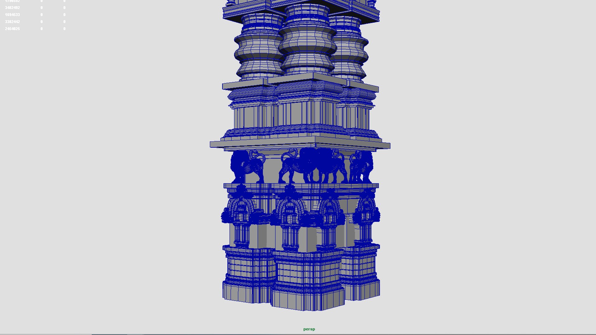 Temple Pillar Model - TurboSquid 2181718