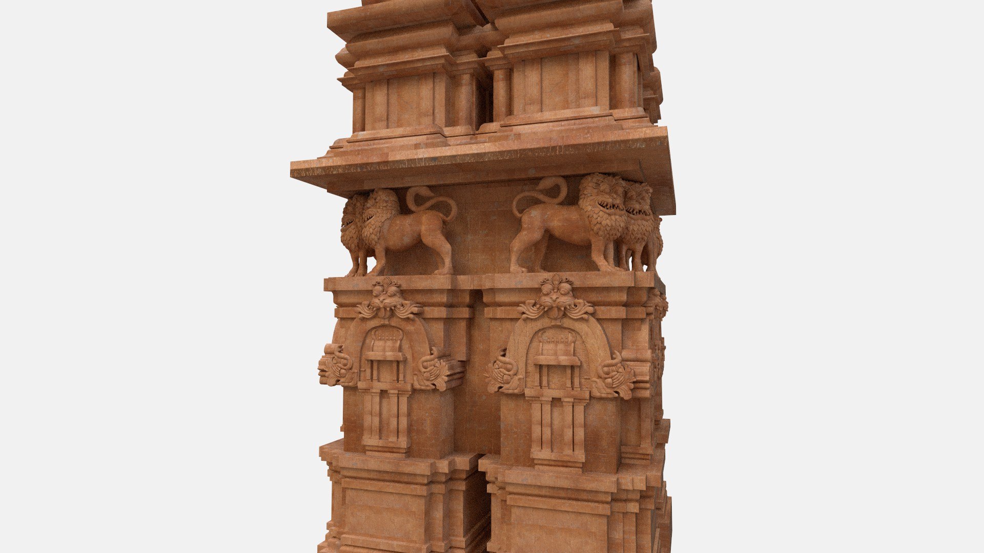 Temple Pillar Model - TurboSquid 2181718