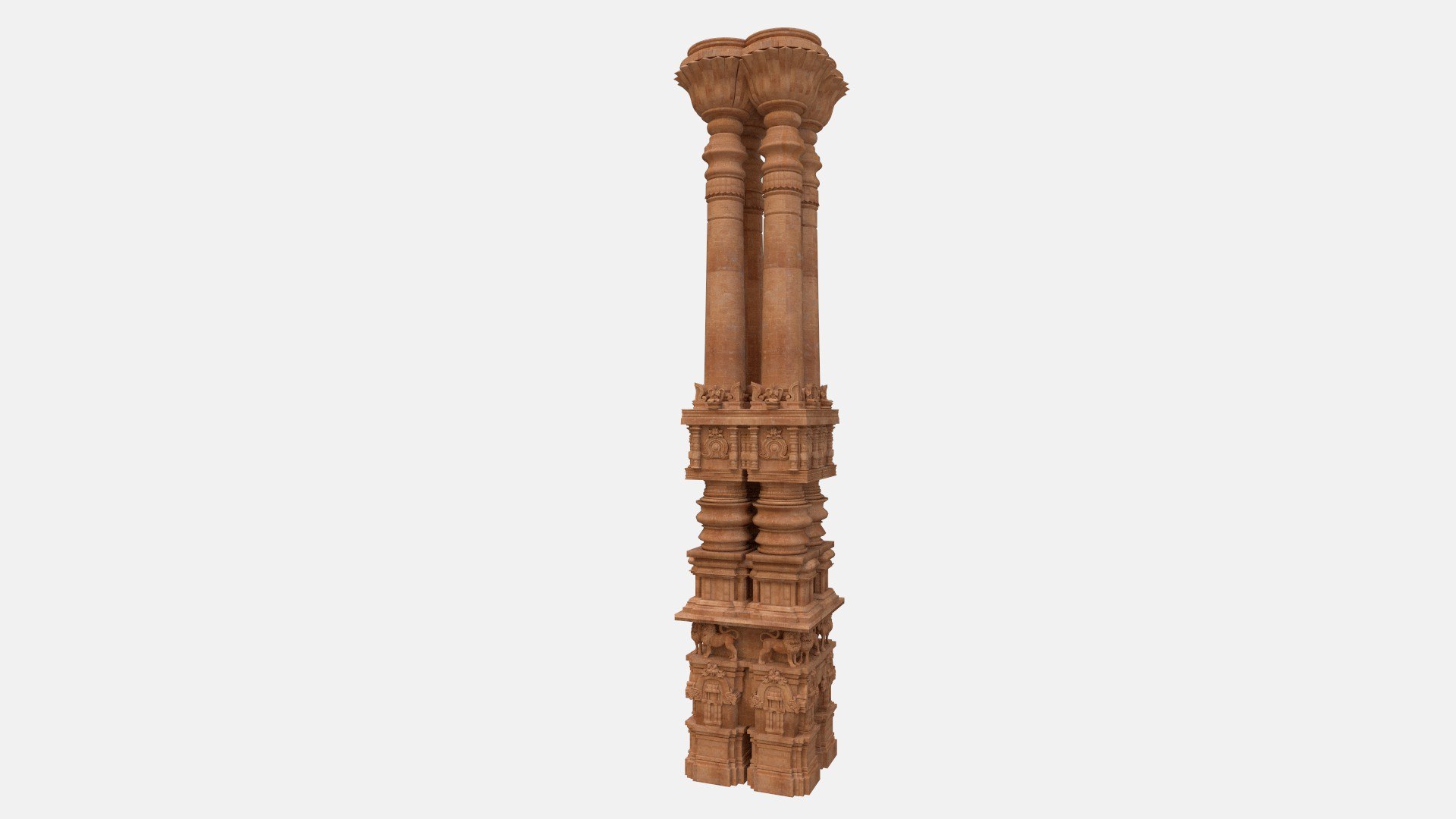 Temple Pillar Model - TurboSquid 2181718