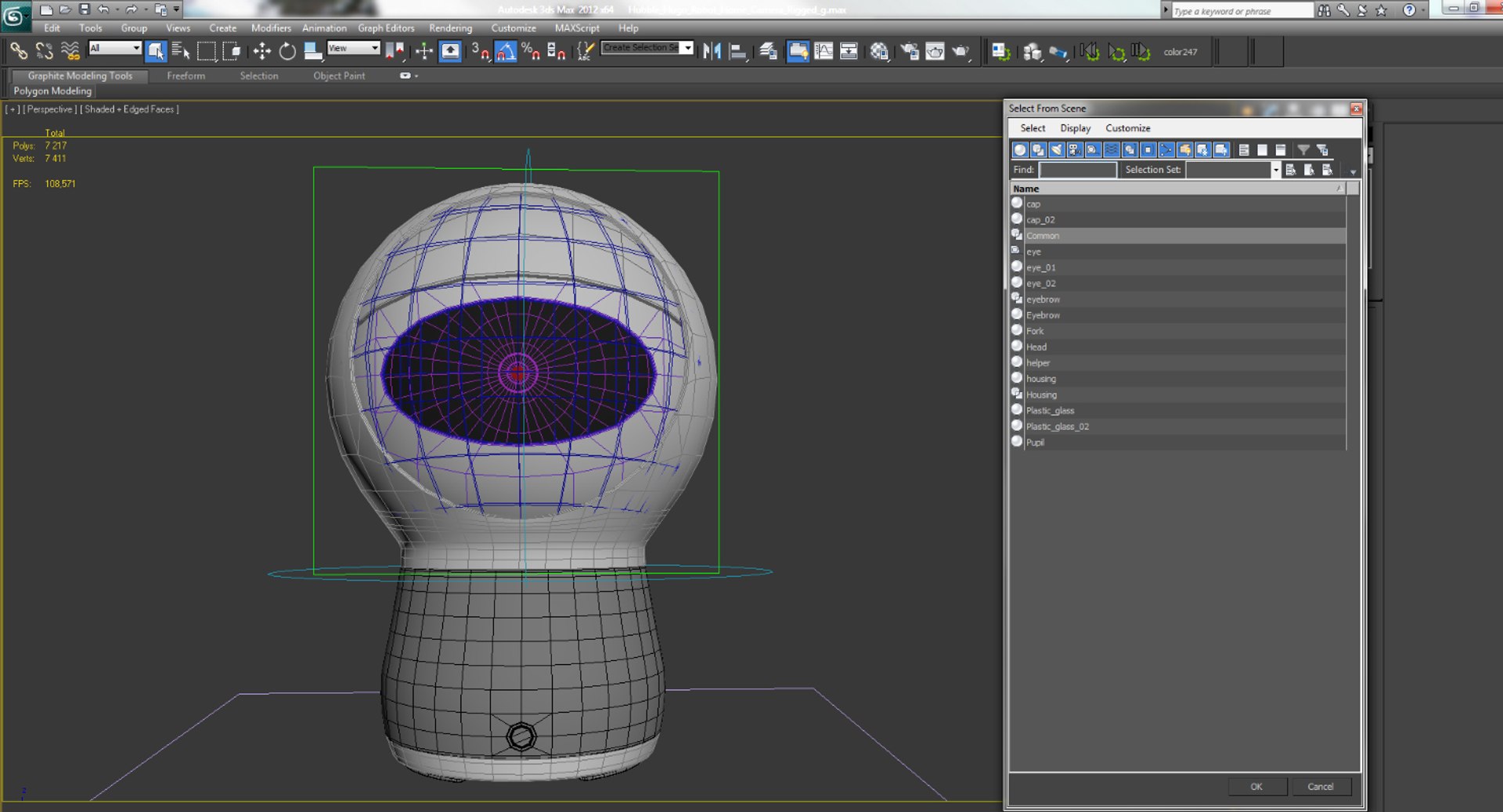 3D Hubble Hugo Robot Home Model - TurboSquid 1189027
